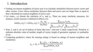 Advanced cosine measures for collaborative filtering | PPTX