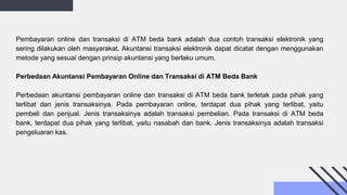 TA. Akuntansi Perbankan Kel.6 "Akuntansi Transaksi Elektronik" | PPTX