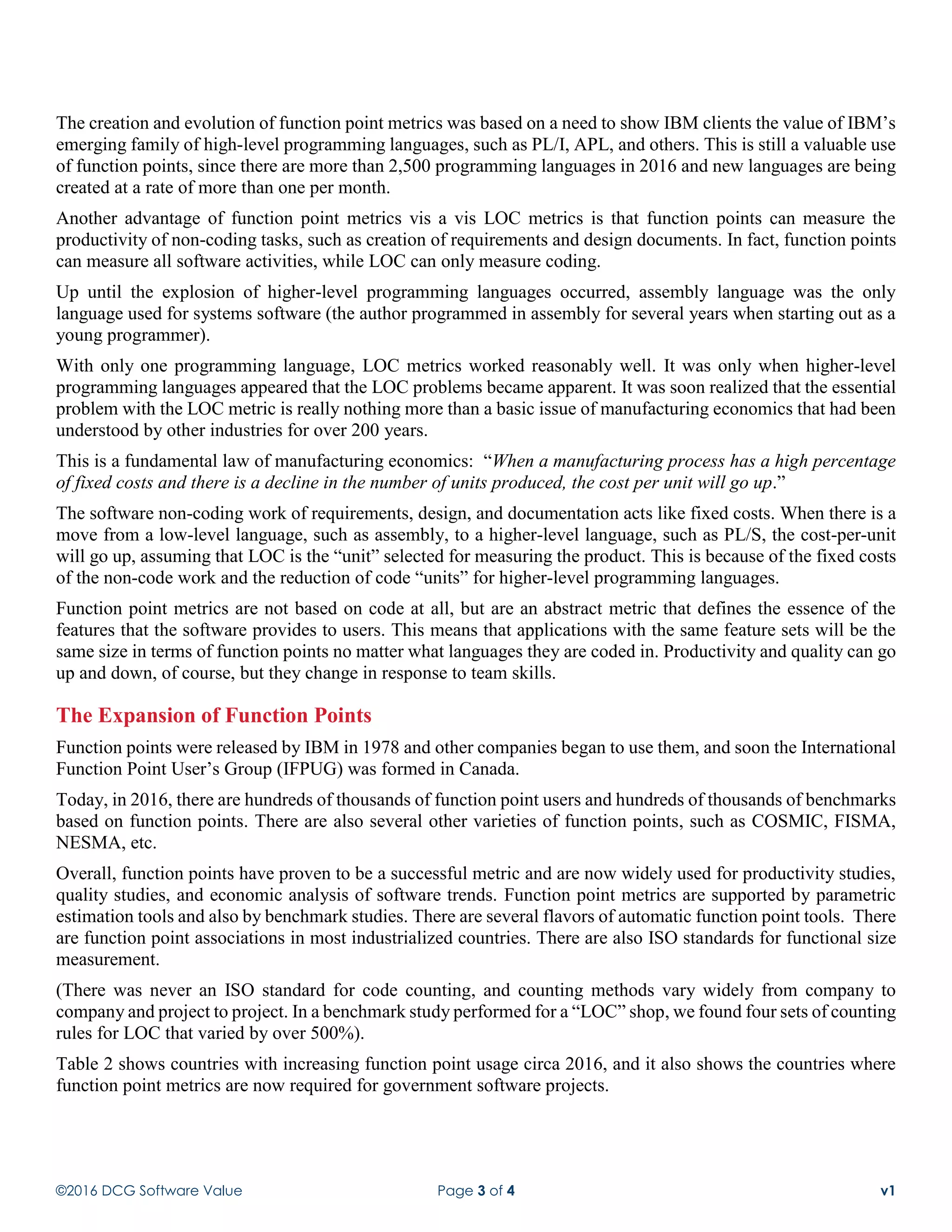 The Origins of Function Point Measures | PDF