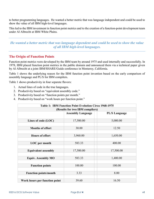 The Origins of Function Point Measures | PDF