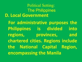 Philippines: Political Setting | PPTX