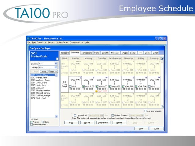 TA100 Pro Software White Paper | PPT