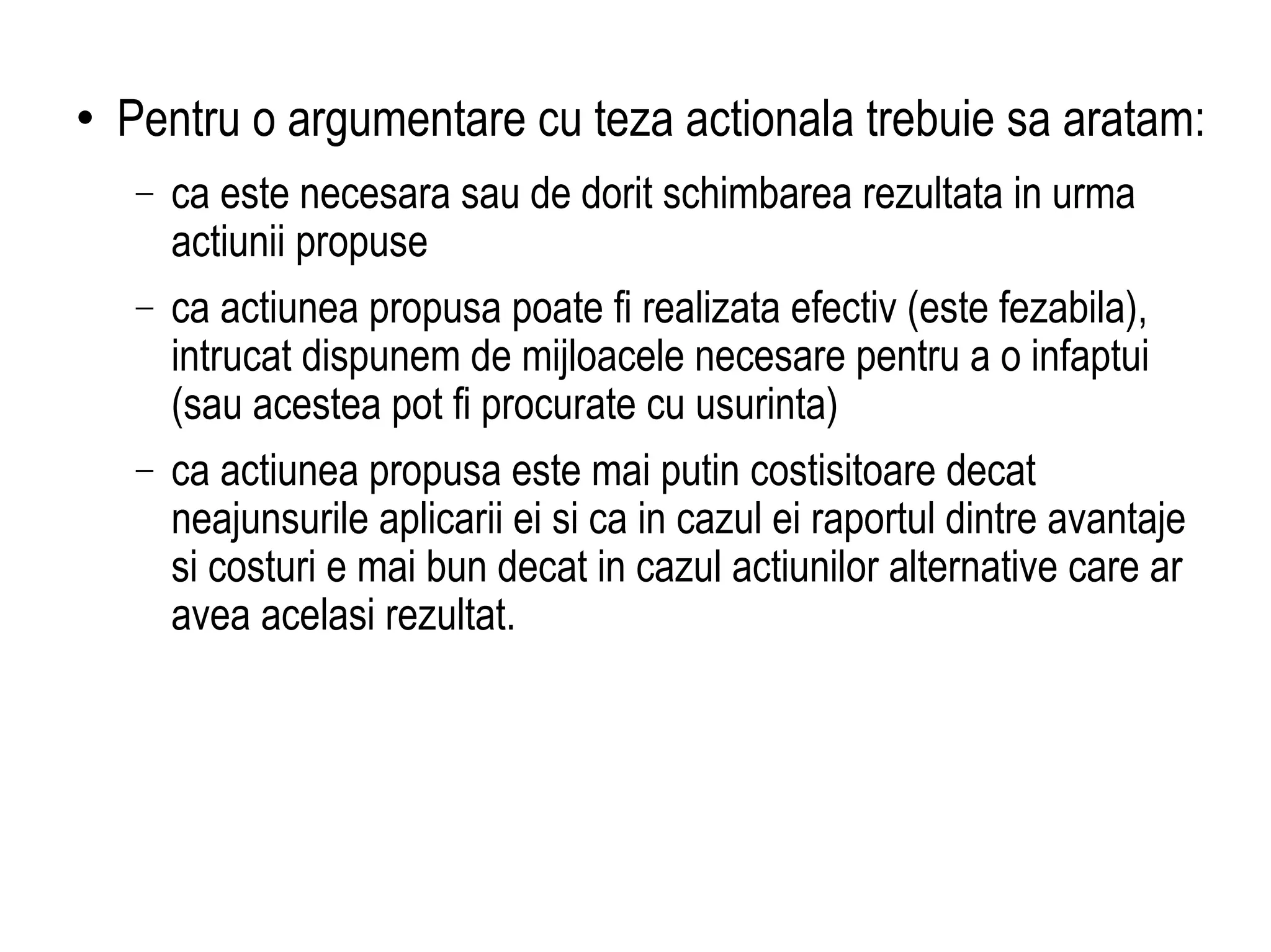 Teoria argumentarii - curs 11 | PPT
