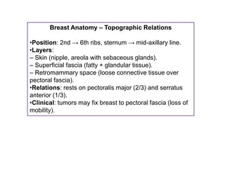 Pectoral Region & Breast and anatomy of upper limb | PDF