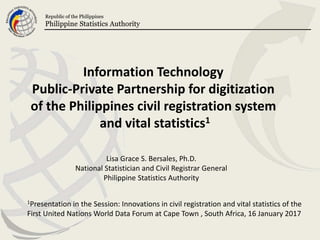 Ta2.09 5 bersales.philippines digitization ppp bersales jan 14 2017 | PPTX