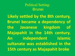 Brunei: Political Setting | PPTX