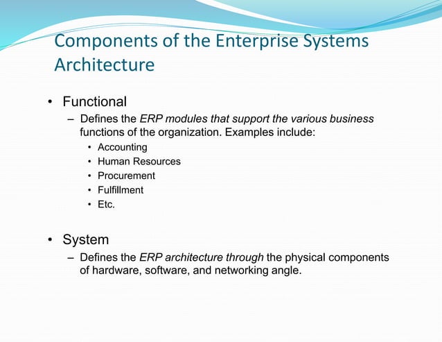Architures of ERP System | PPTX | Computing | Technology & Computing
