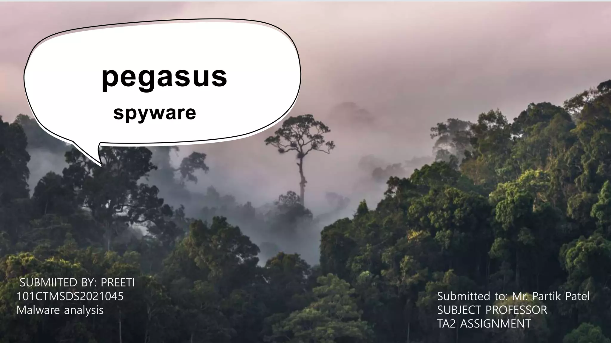 pegasus spyware | PPTX