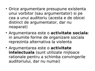 Argumentare si gandire critica - curs 3 | PPT