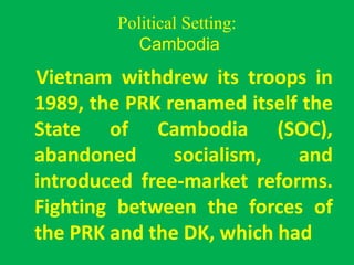 Cambodia: Political Setting | PPTX