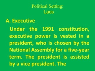 Laos: Political Setting | PPTX