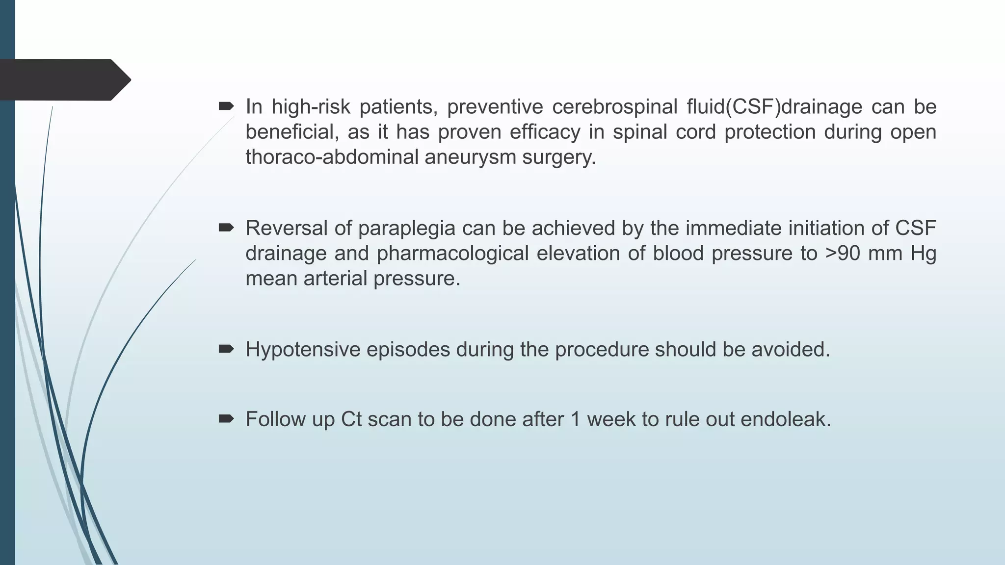Thoraco abdominal aortic aneurysm(TAAA) management | PPTX