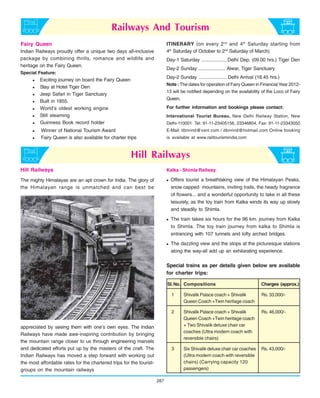 indian railways Trains at a glance 2012 | PDF
