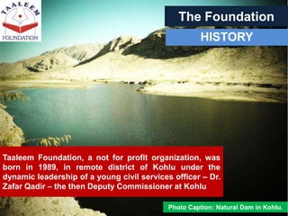 Taaleem Foundation Schools Balochistan | PPT