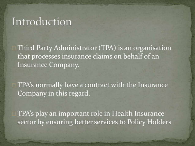 Third Party Administrators | PPSX | Health Insurance | Insurance