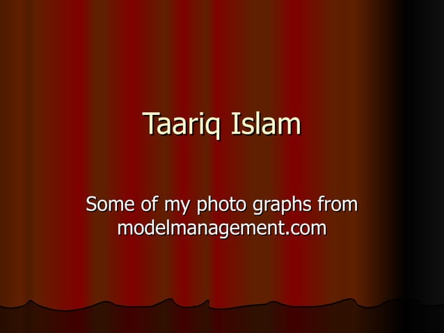 Taariq Islam | PPT