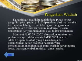 Ta'aruf dengan wadi'ah | PPTX
