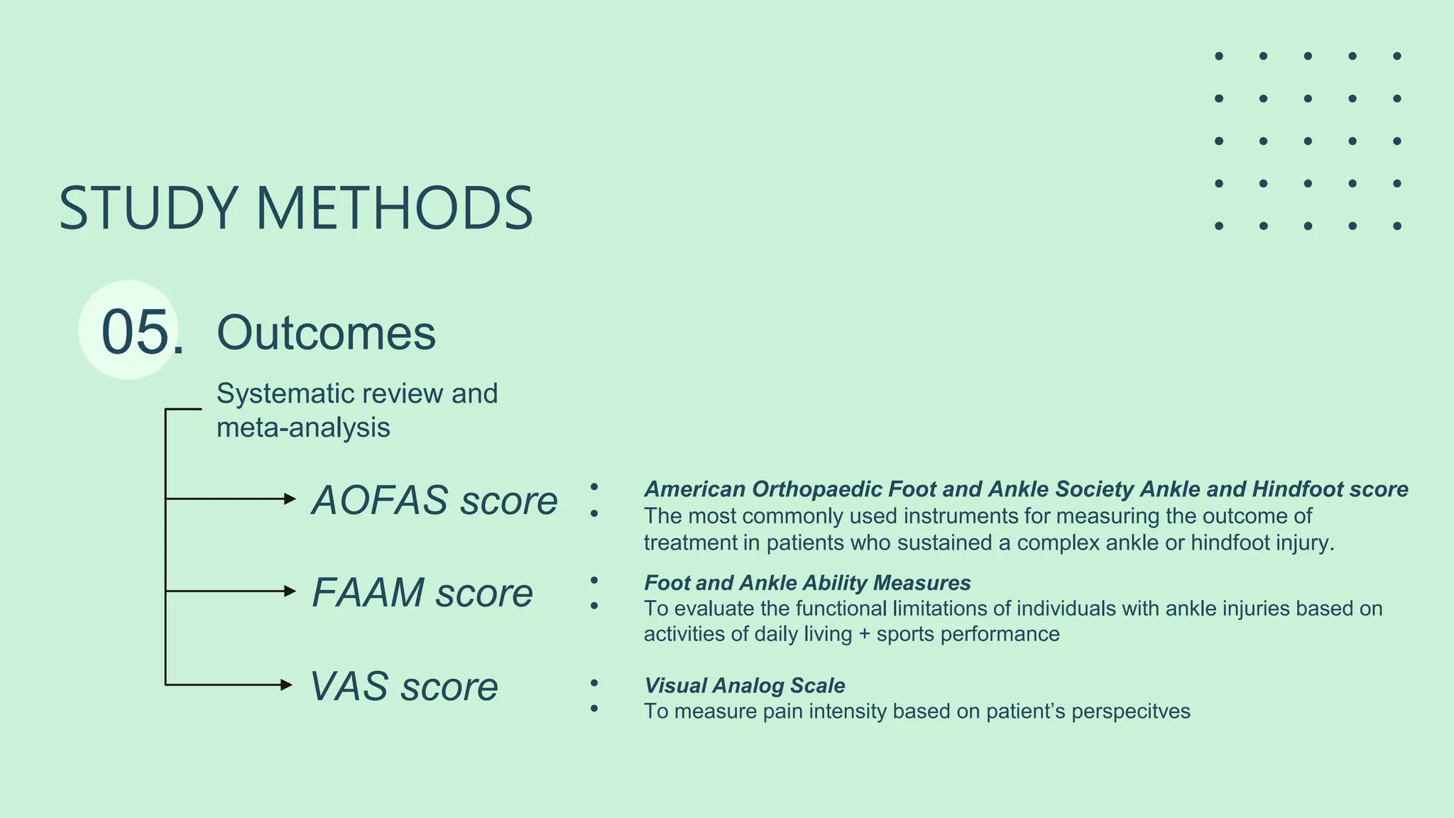 Contoh sysrev total ankle athroplasty.pptx | Injuries | Diseases and ...