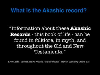 Archivatopia - The Akashic Record: what if? | PDF