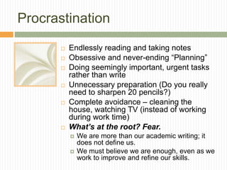 Writing Scared: How to Overcome the Perfectionism, Procrastination ...