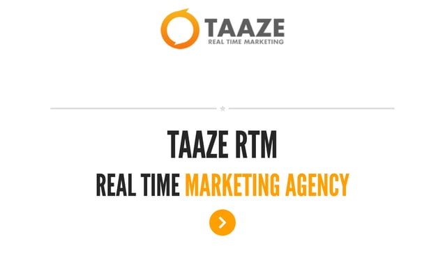 Taaze Real Time Marketing Agency - English | PDF