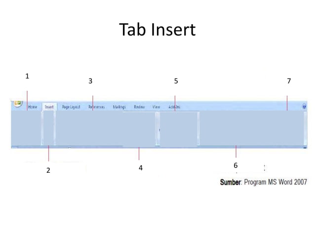 Tab tab menu pada ms.word 2007 | PPT