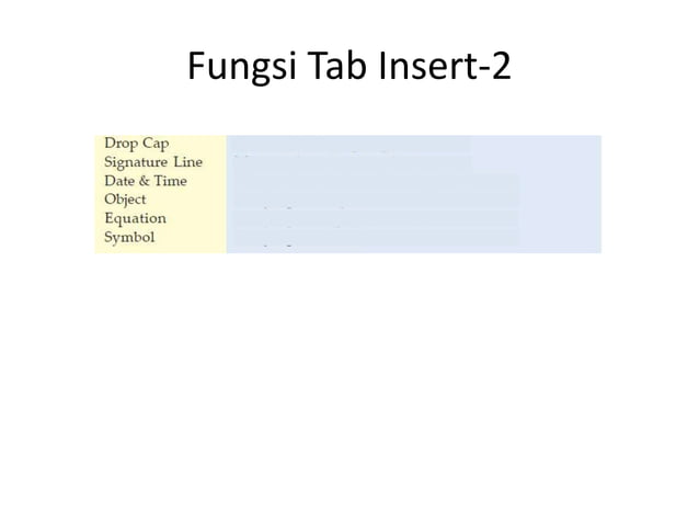 Tab tab menu pada ms.word 2007 | PPT