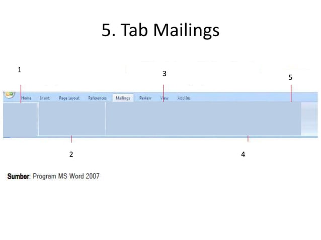 Tab tab menu pada ms.word 2007 | PPT