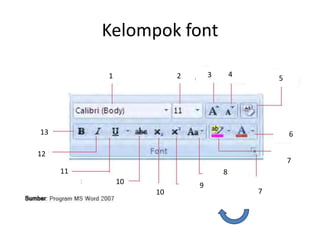 Tab tab menu pada ms.word 2007 | PPT