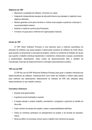 Team Software Process (TSP) | PDF