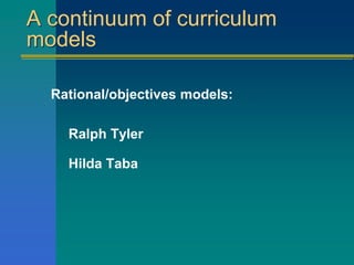 Taba model of curriculum development | PPTX | Educational Assessment ...