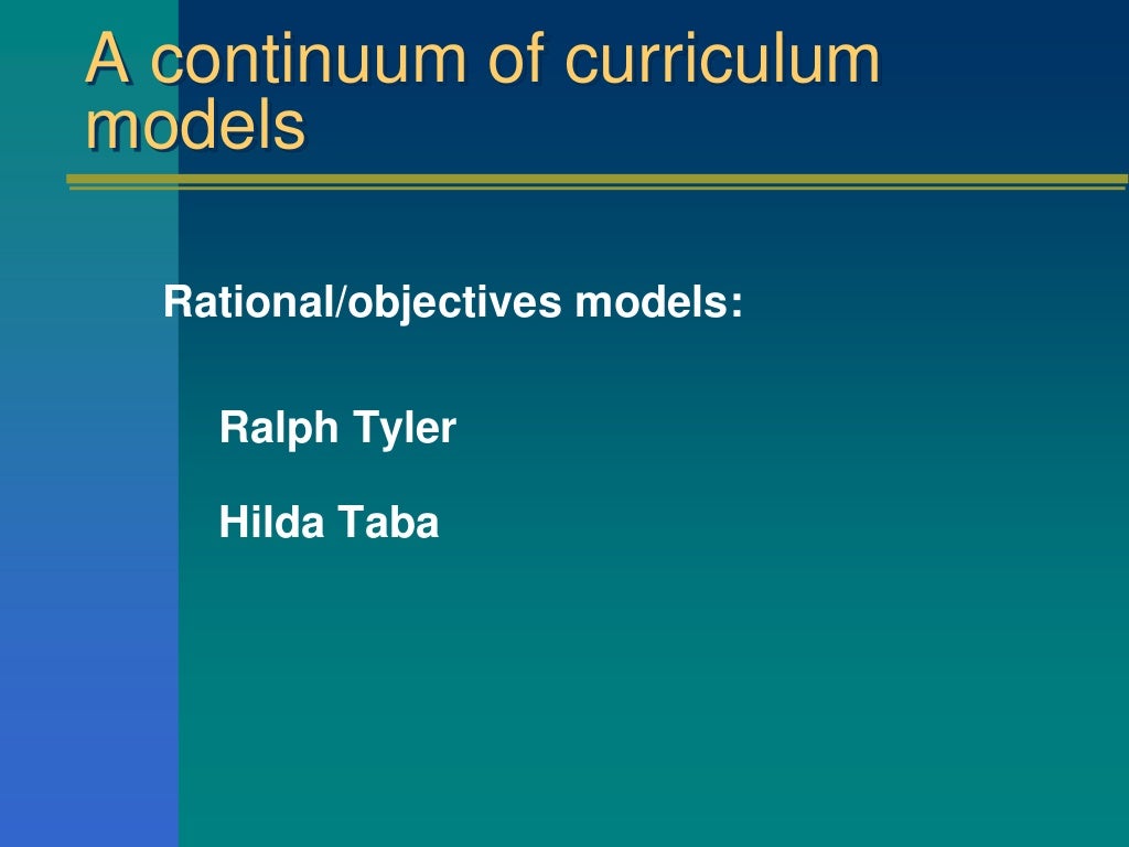Taba Model Of Curriculum Development taba-model-of-curriculum-development