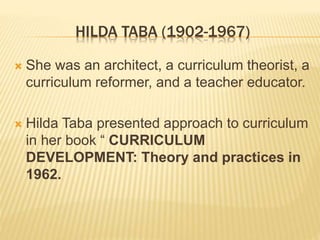Taba model of curriculum development | PPT