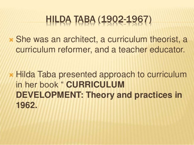 Taba model of curriculum development
