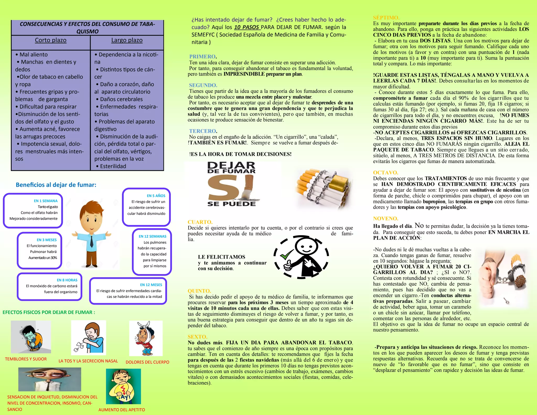 Tabaquismo folleto | PDF