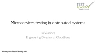 Microservices testing in distributed systems | PPT