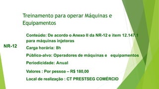 tabela de preços PREST SEG SEGURANÇA DO TRABALHO | PPTX