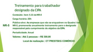 tabela de preços PREST SEG SEGURANÇA DO TRABALHO | PPTX