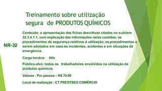 tabela de preços PREST SEG SEGURANÇA DO TRABALHO | PPTX