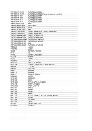 Tabela de substituição de c.i. | PDF