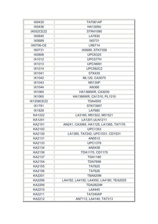 Tabela entre vários c is | DOCX | Computer Peripherals | Computing