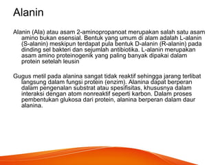 Tabel asam amino | PPT