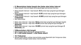 Statistik Deskriptif: Tabel Distibusi Frekuensi, Grafik | PPTX