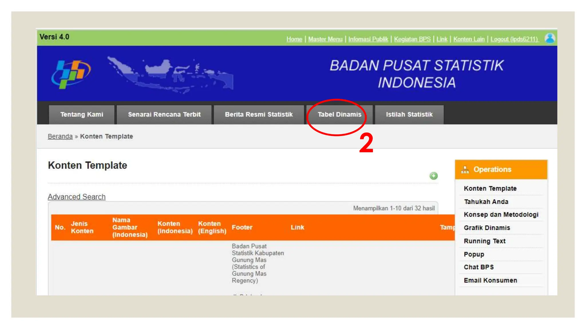 Tutorial Upload Tabel DInamis di Website Resmi BPS | PPTX