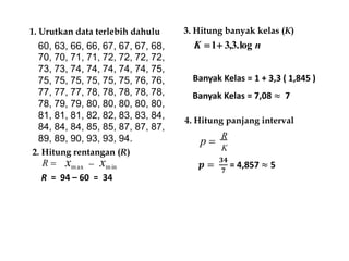 Tabel Distribusi Frekuensi.pptx | Free Download