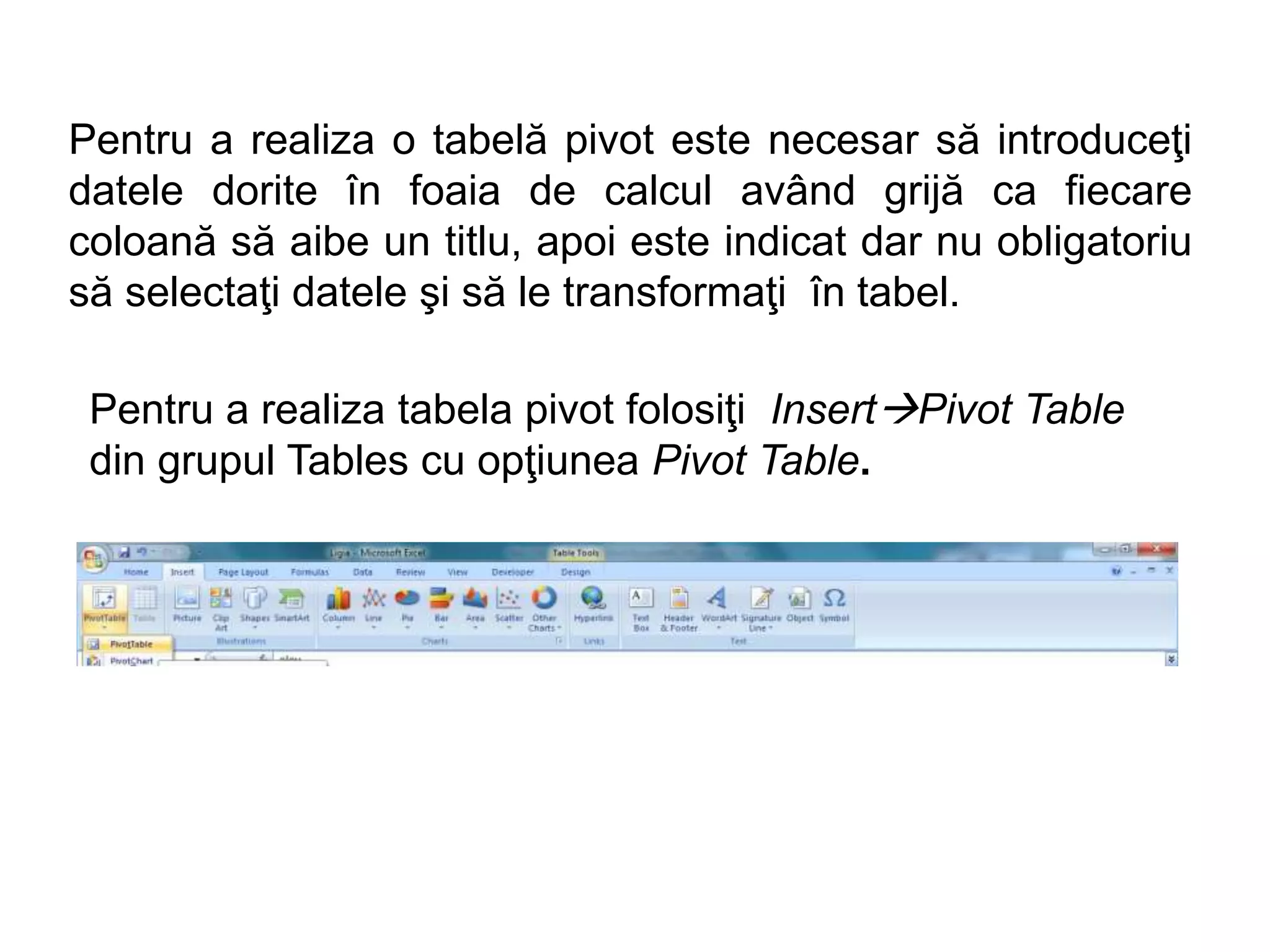 Tabele pivot | PPTX