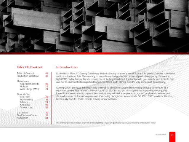 Tabel GARUDA STEEL.pdf | Physics | Science