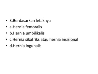 Tabel hernia | PPTX