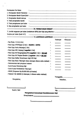 Tabel kredit multiguna bank jatim | PDF