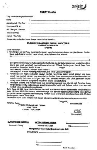 Tabel kredit multiguna bank jatim | PDF